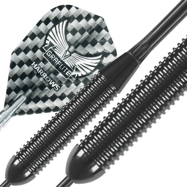 Harrows Black Arrow Brass Ringed Steel Tip Darts | Premier Darts ...